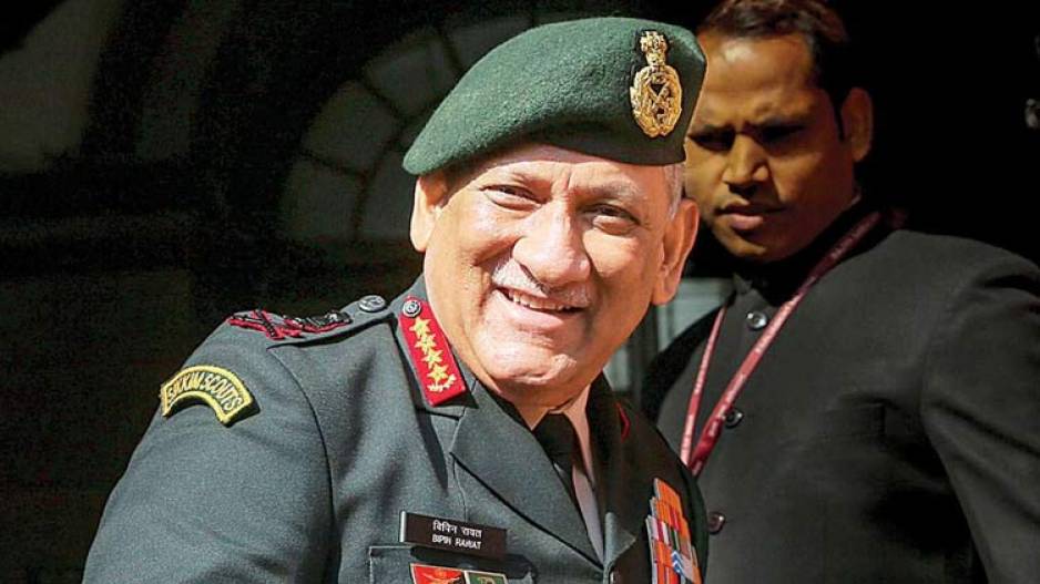 Indian Army's outgoing chief, Gen. Bipin Rawat, was Monday appointed ...