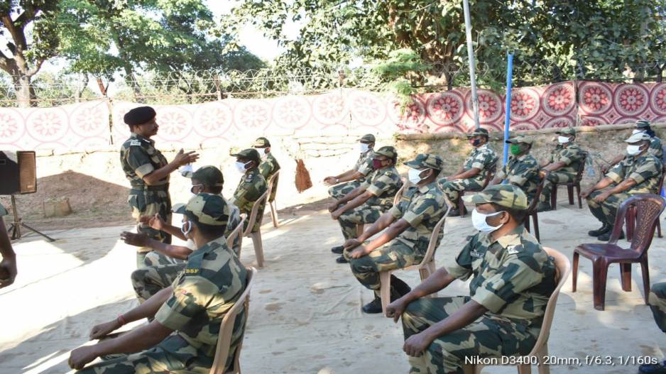 The Inspector General IG of Border Security Force BSF Madhusudan Sharma ...