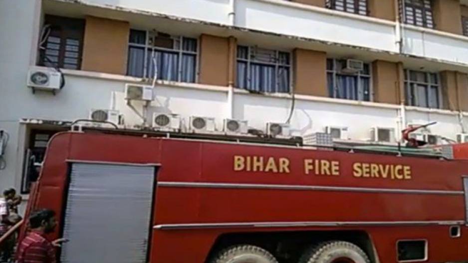 A massive fire broke out at the state Secretariat here, resulting in ...