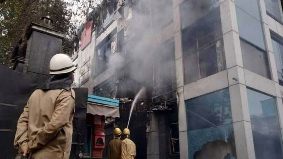 A massive fire broke out on Thursday in a factory here, a fire officer ...