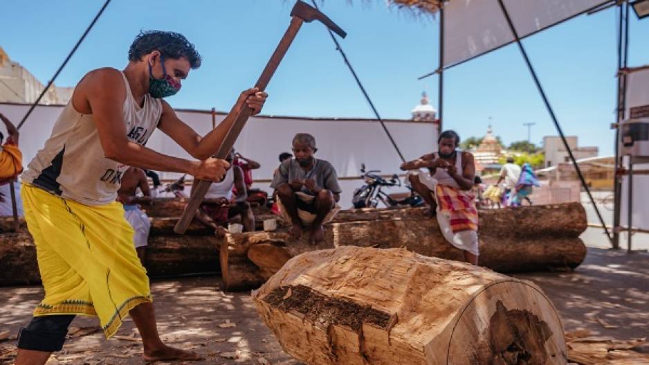 Rath Yatra 2021: Tumba Construction Of Chariots Underway At Puri Ratha ...