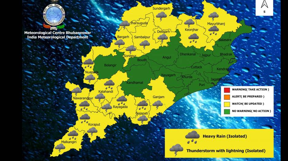 Latest Weather Forecast Odisha: Cyclonic Circulation Over Interior ...