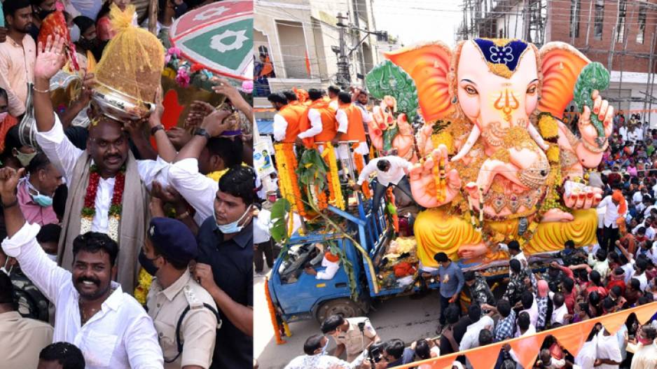 Hyderabad's Famous Ganesh Laddu Fetches Rs 18.90 Lakh