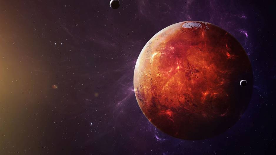 Solar activity doubles radiation levels on Mars