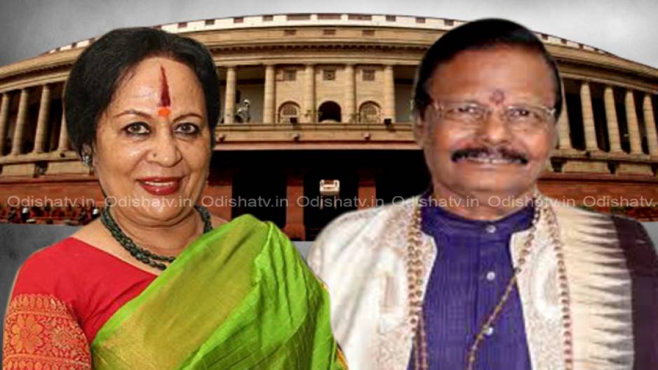 Sonal Mansingh Raghunath Mohapatra take oath as Rajya Sabha members