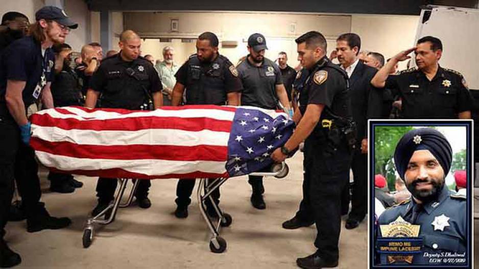 Tributes poured in for Sandeep Dhaliwal, the first Sikh Deputy in Texas ...