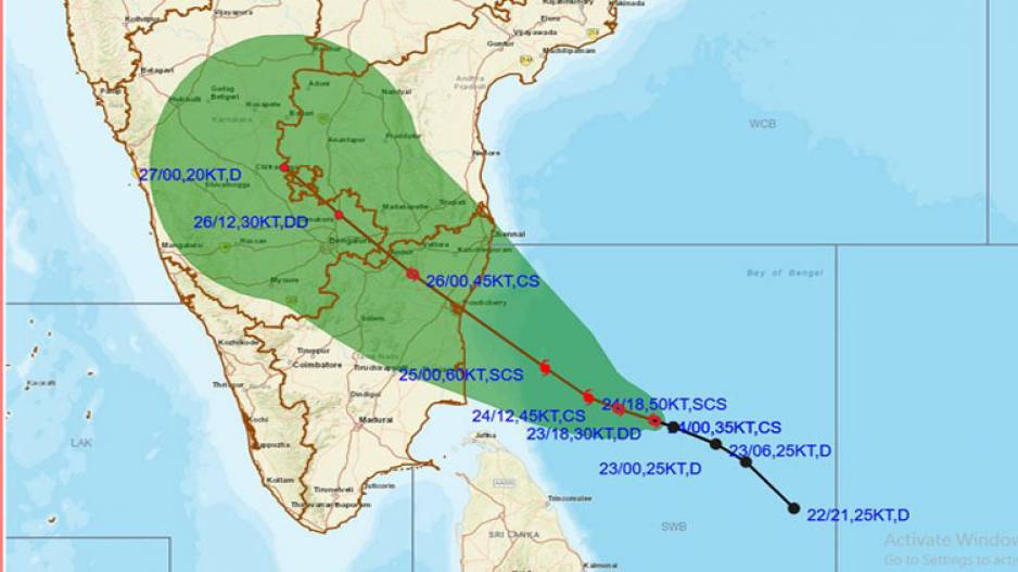 The deep depression over southwest Bay of Bengal intensified into a ...