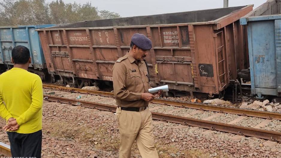 As many as six wagons of a goods train jumped off the tracks near ...
