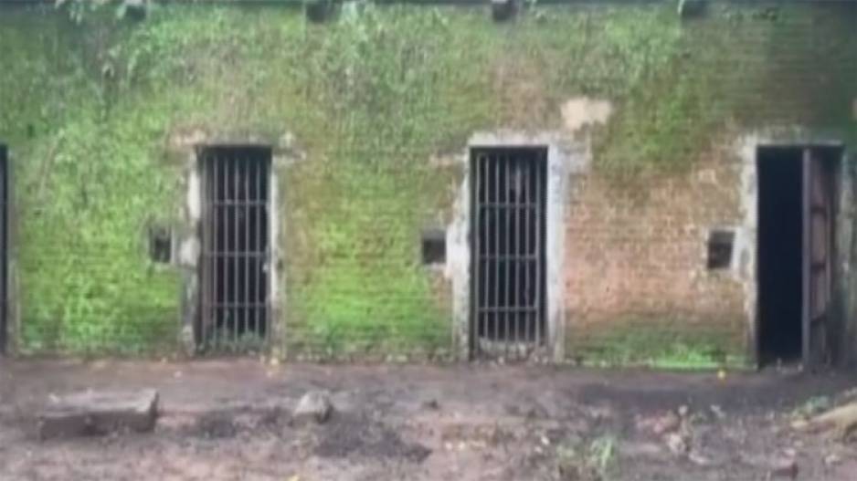 This 90 year old jail at the Treasury and Tehsil office in Nabrangapur ...