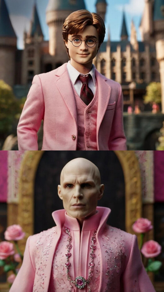 AI Imagines Harry Potter Cast As Barbie Dolls In Stunning Pink Attire