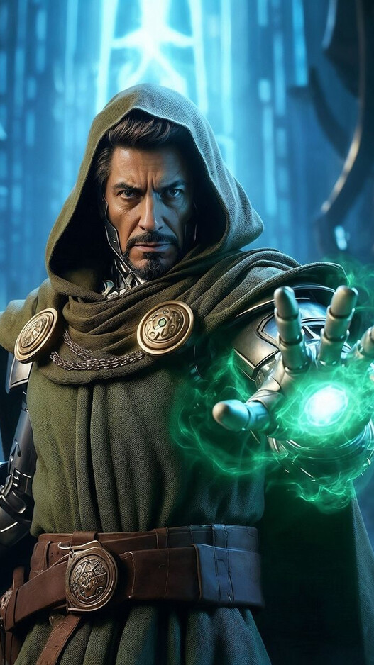 AI Imagines Robert Downey Jr. As Dr. Doom Showcasing Mind-Blowing Black ...