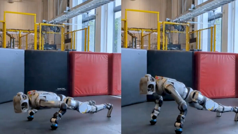 Boston Dynamics' Atlas humanoid robot doing push-ups as part of workout ...