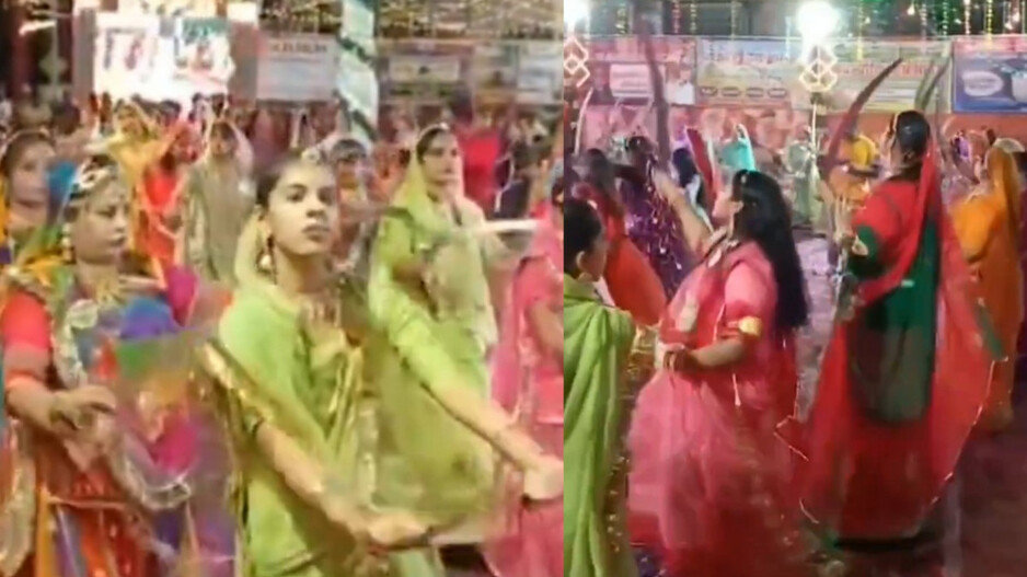 Talwar Raas: Rajput women performing traditional dance wielding swords ...