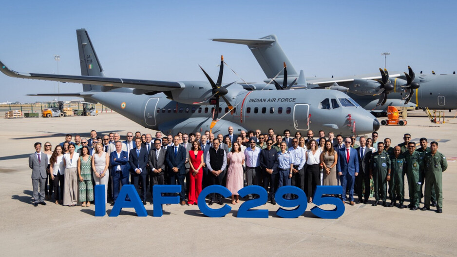 India receives Airbus C-295 military transport aircraft from Spain