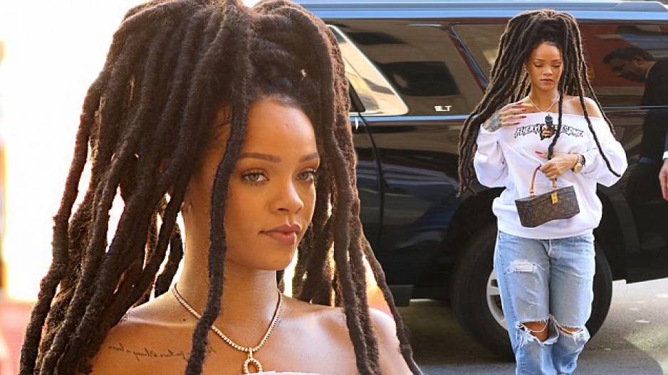 Rihanna rocks new dreadlocks