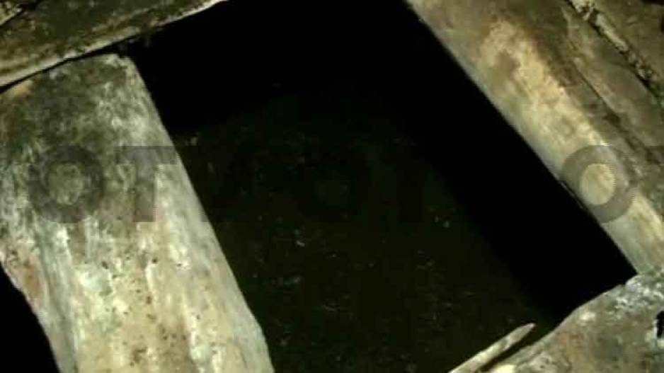 Chambers of an ancient building lying underneath the Emar Mutt was ...