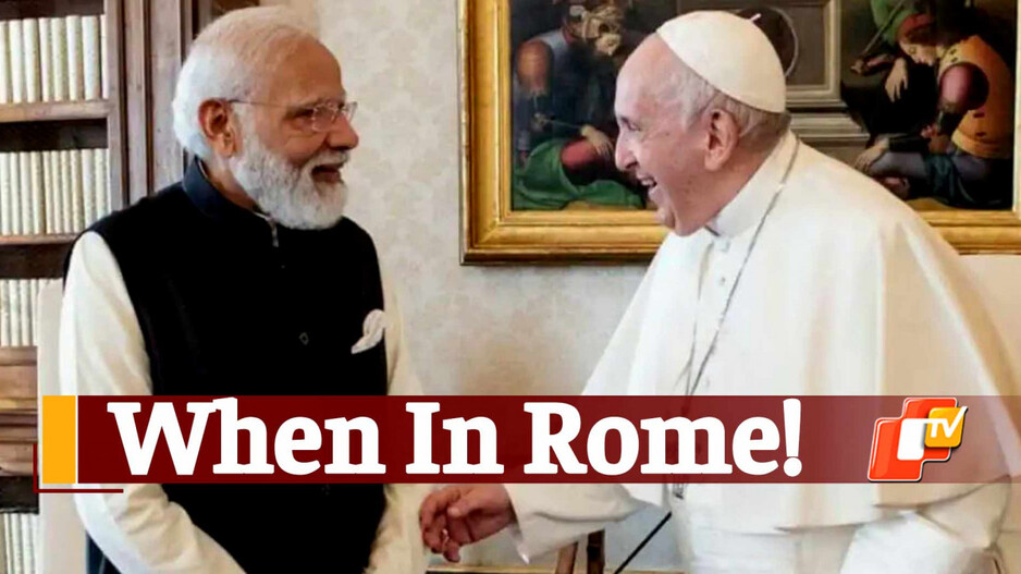 Prime Minister Narendra Modi Meets Pope Francis In Rome, Ahead Of G20 ...