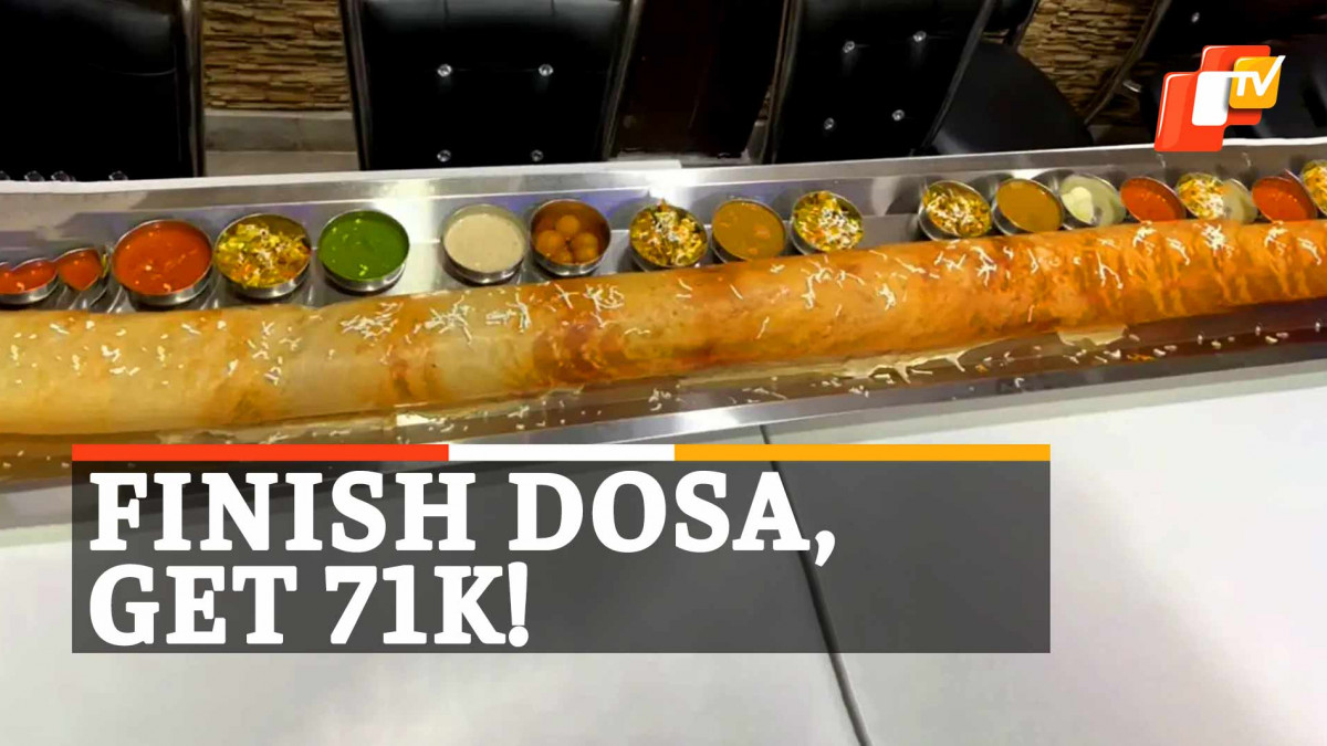 Finish This 10-Ft-Long Dosa In 40 Minutes & Get Rs 71000! Delhi Eatery ...