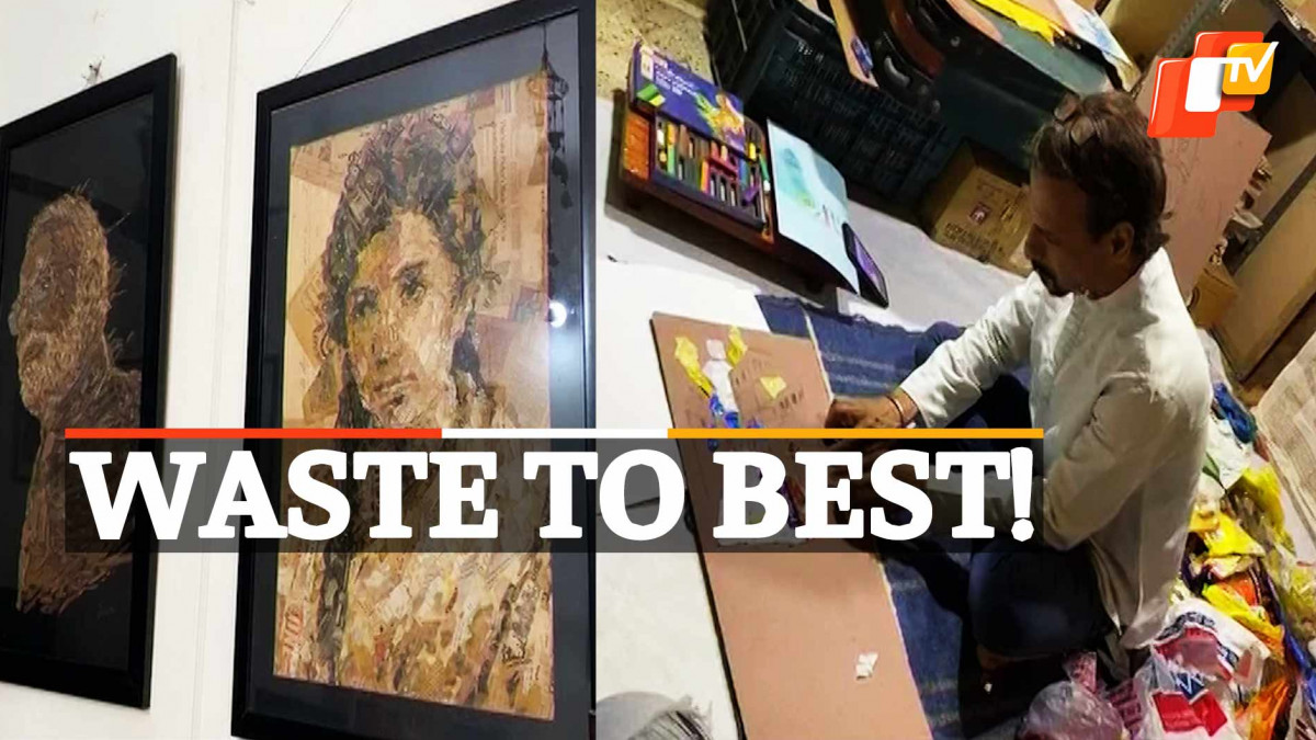 Artist Makes Unique Scrap Art & Paintings Out Of Waste Products