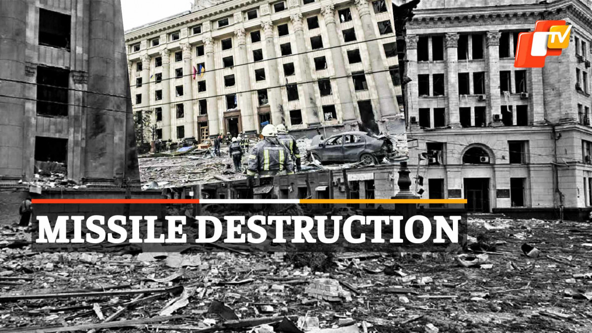 WATCH | Destruction & Damage After Russian Missiles Hit Kharkiv Central ...