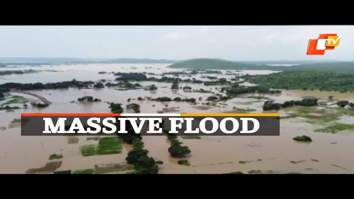 MASSIVE FLOOD in Odisha - Drone Images From Athagarh